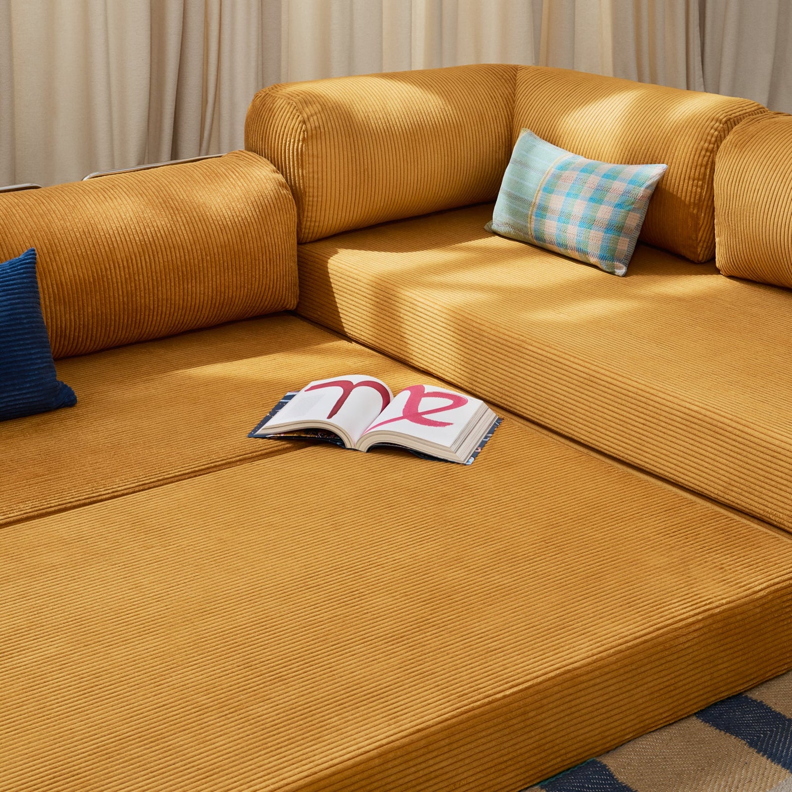 The Original TEDDY CORNER OPEN Sofa from OMHU - Convertible Sleeper ...